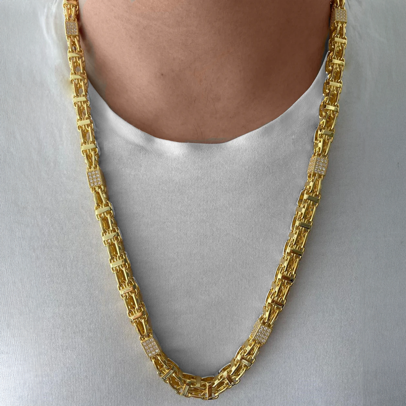 MAGNUM. | Gouden Koning / Magnum Ketting met Diamanten 18K – LAVINDREY